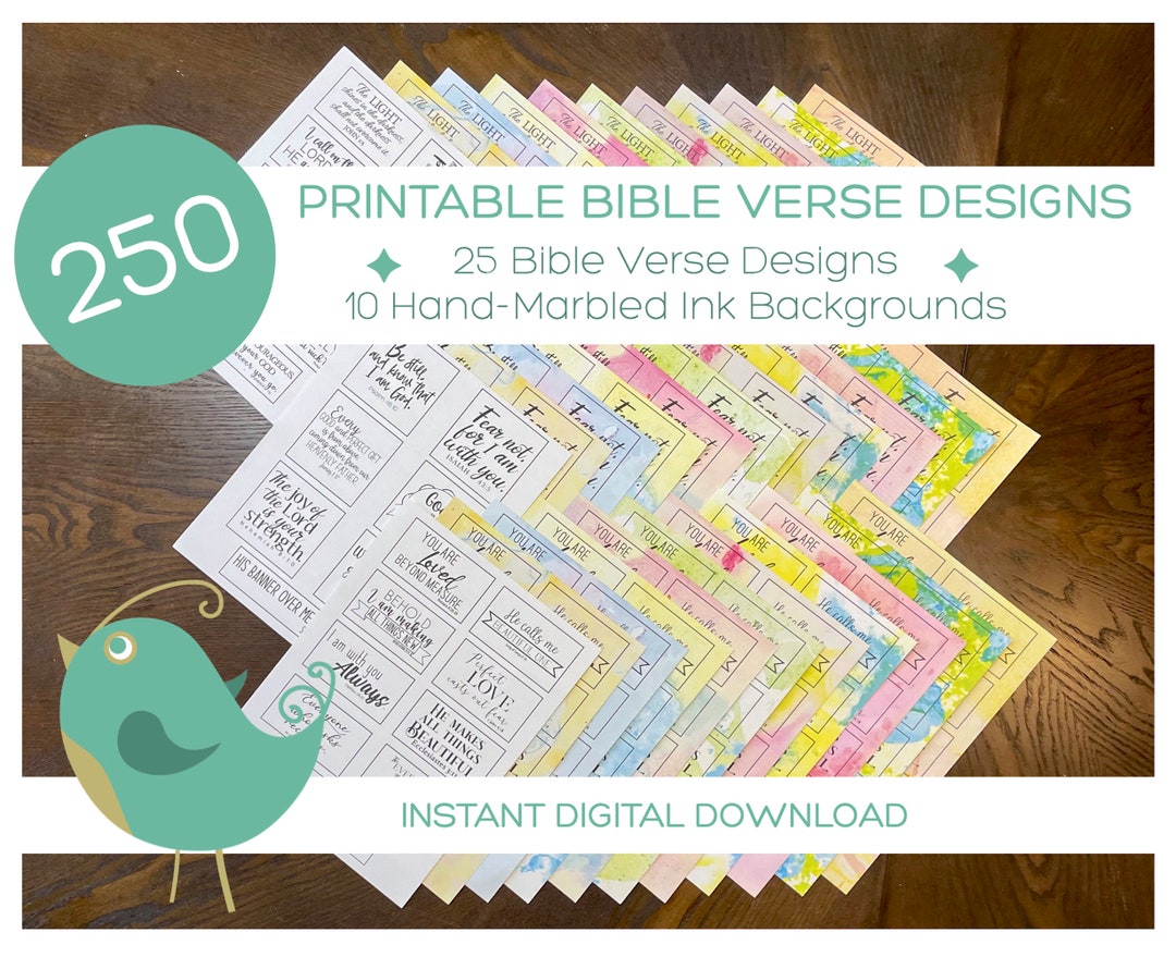 250 Printable Bible Verse Designs - Etsy