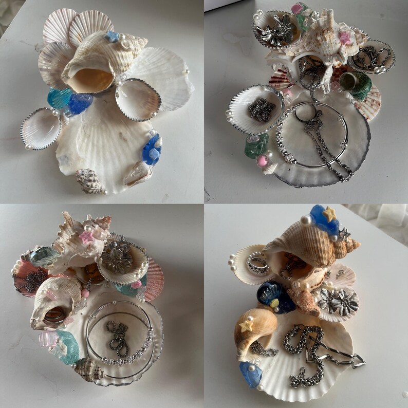 Seashell Jewellery Holder Kit (seashells and Glass Collection) - Etsy