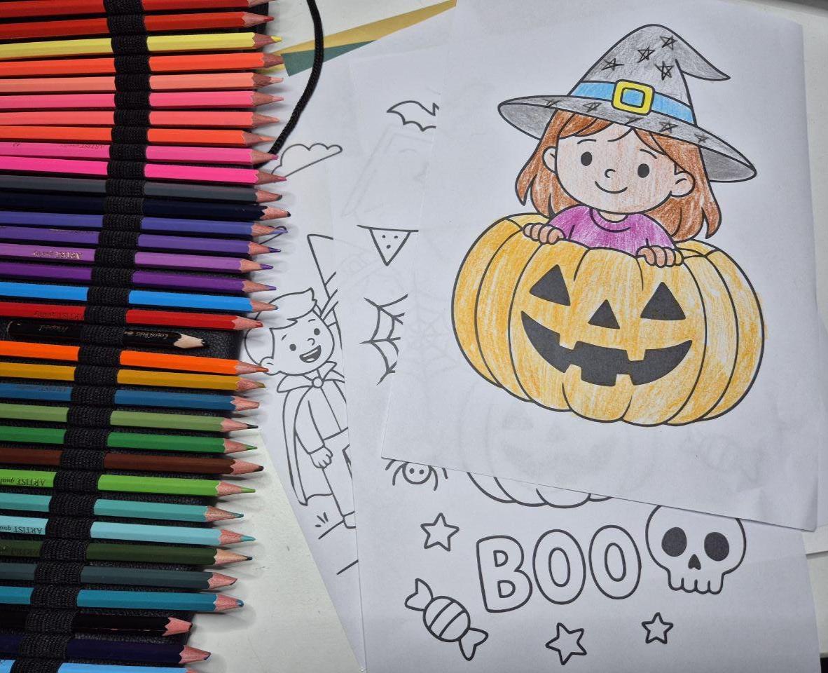 Halloween Coloring Pages – Printable PDF for Kids ; Halloween Activity ...