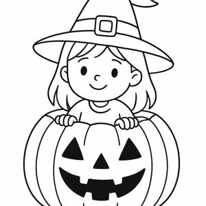 Halloween Coloring Pages – Printable PDF for Kids; Pumpkins, Witches ...