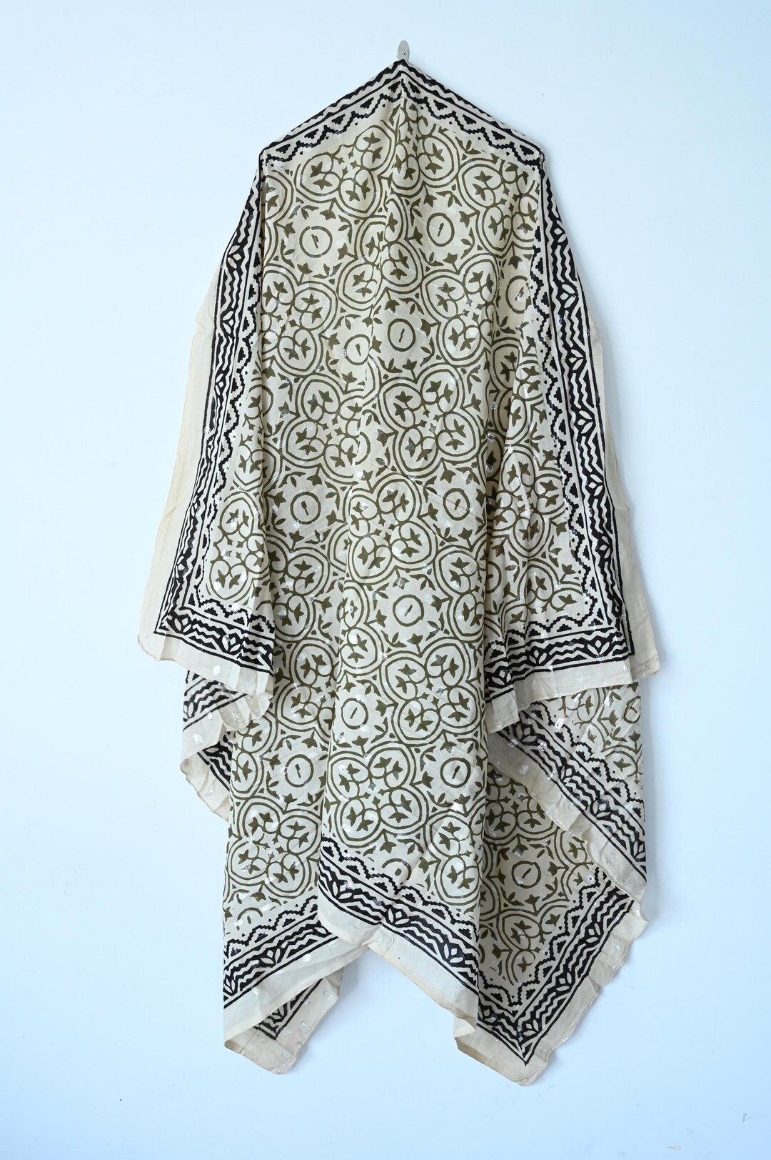 Hand Block Printed Organic Cotton Sarong,bohemian Beach Pareo,eco ...