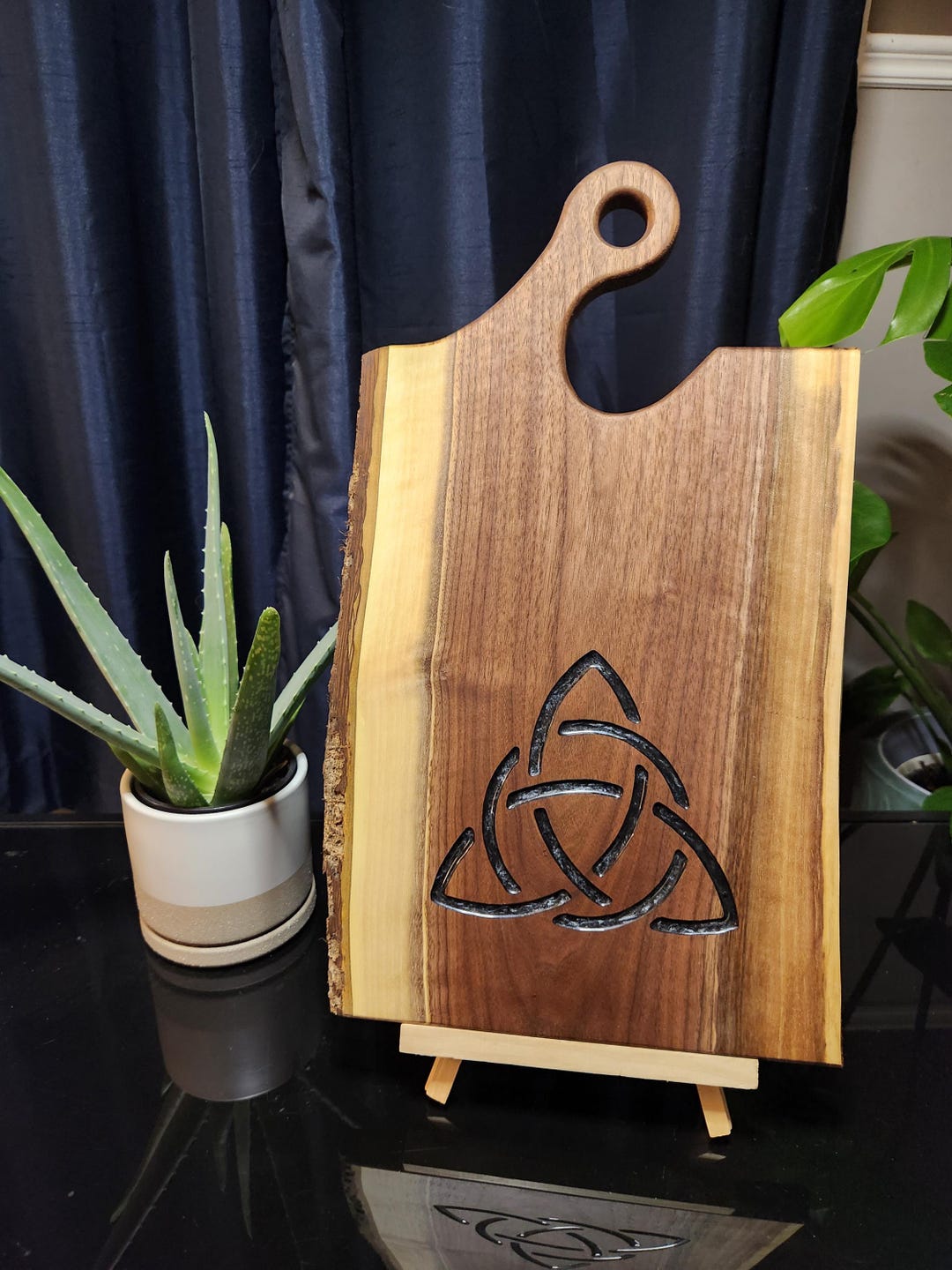 Serving Board. Highlands Celtic Knot - Gun Metal Grey/black. - Etsy