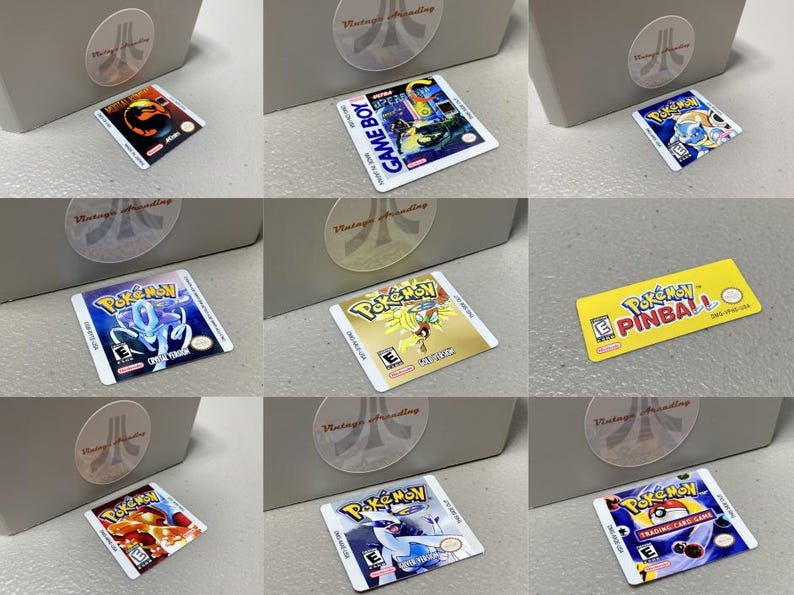 Nintendo Gameboy (fits Gameboy) Game Cartridge Labels - Etsy