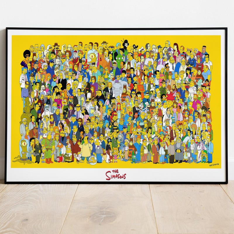 The Simpsons Tv Poster - Etsy