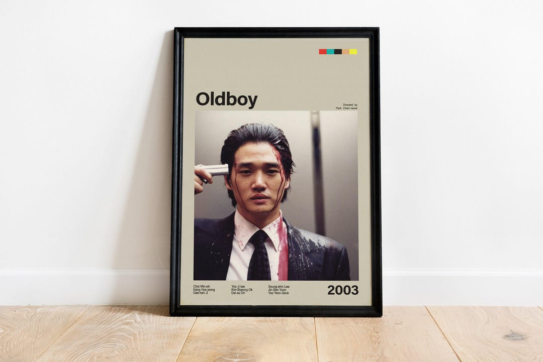 Oldboy Movie Poster: Minimalist Korean Thriller Art - Etsy