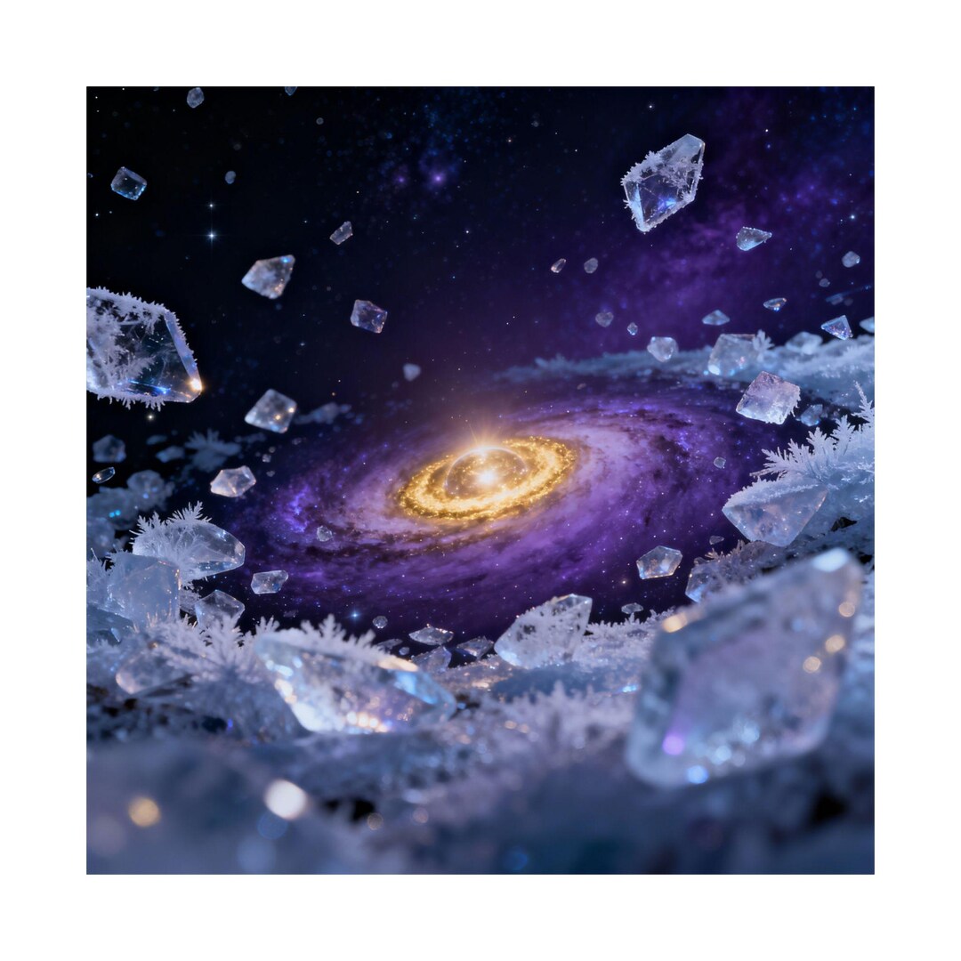 Frozen Genesis - A Star Paused in Cosmic Birth - Etsy