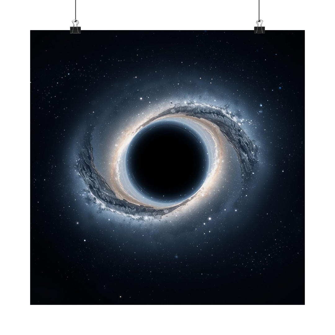 Celestial Black Hole Poster Art - Etsy