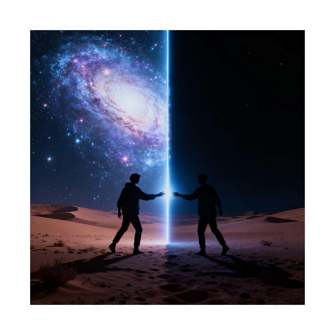 Parallel Worlds First Contact - Cosmic Dimensional Art - Etsy