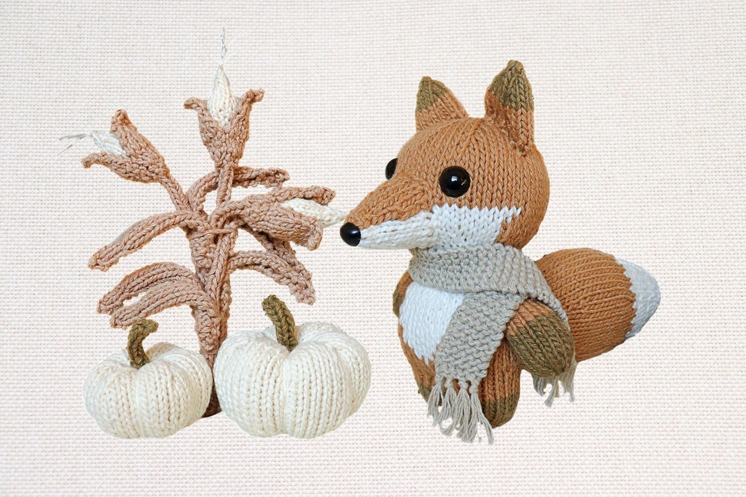 Benedict the Fox PDF Knitting Pattern | Amigurumi Fox | Stuffed Animal ...