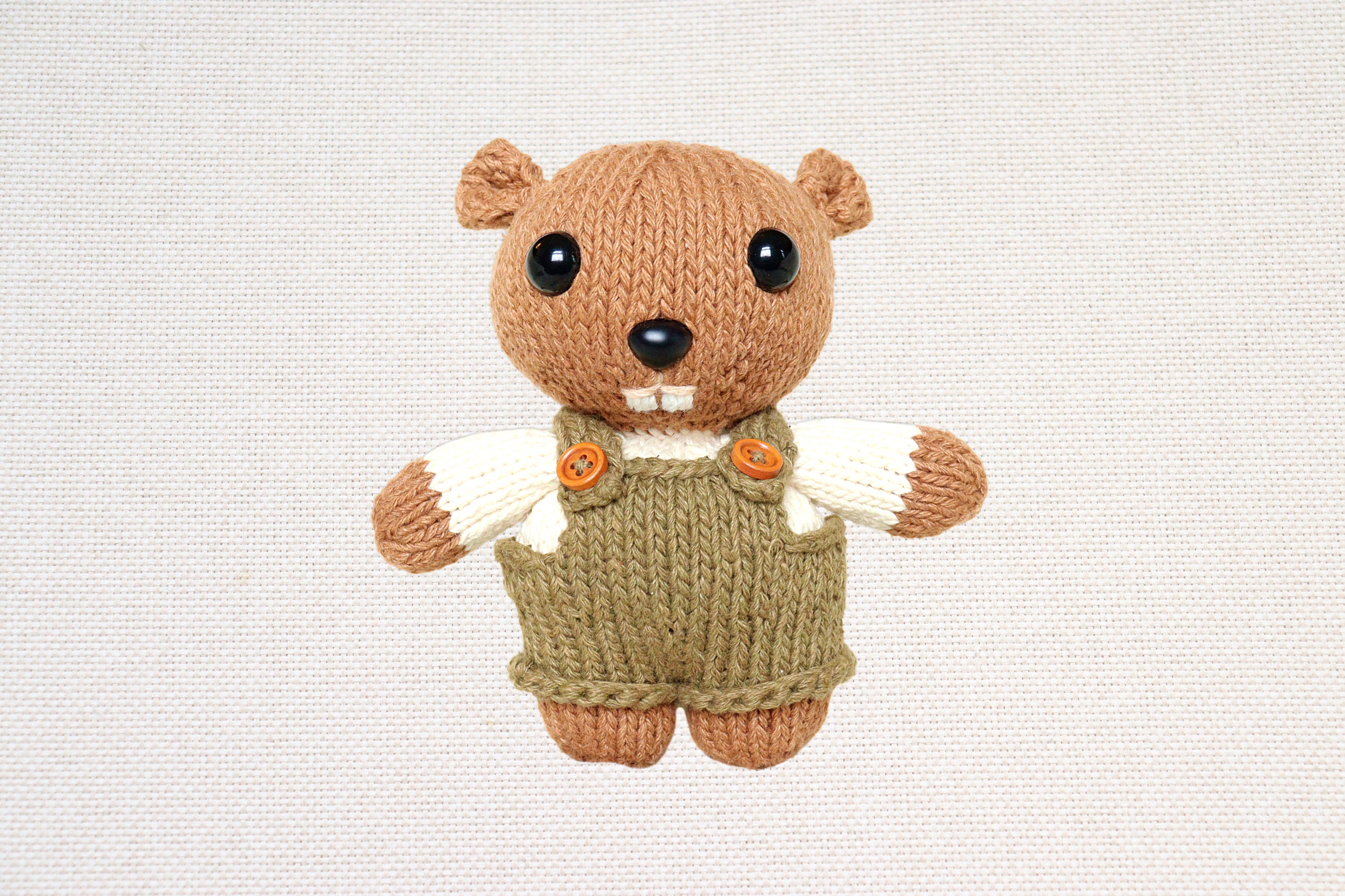 Chet the Groundhog PDF Knitting Pattern | Amigurumi Woodchuck | Stuffed ...