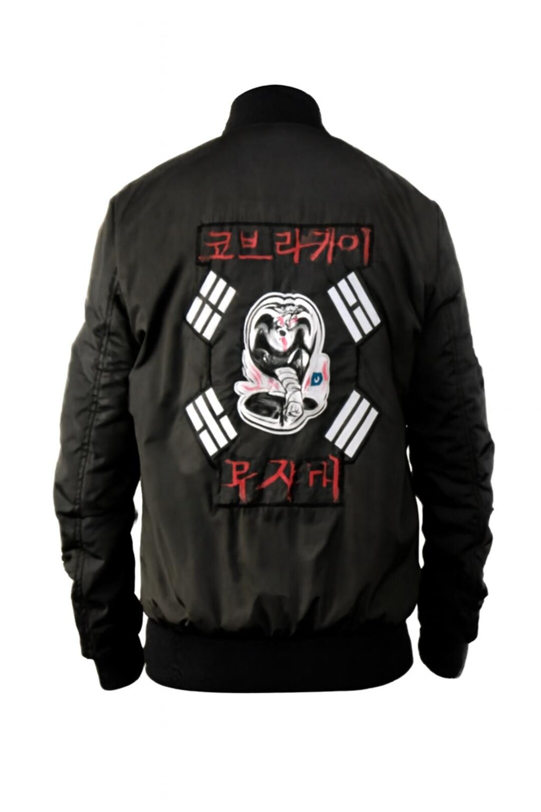 Cobra Kai Bomber Jacket: John Kreese Cosplay - Handmade - Etsy UK