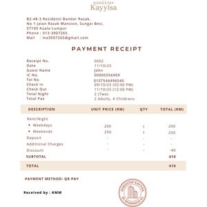Official Payment Receipt - Etsy