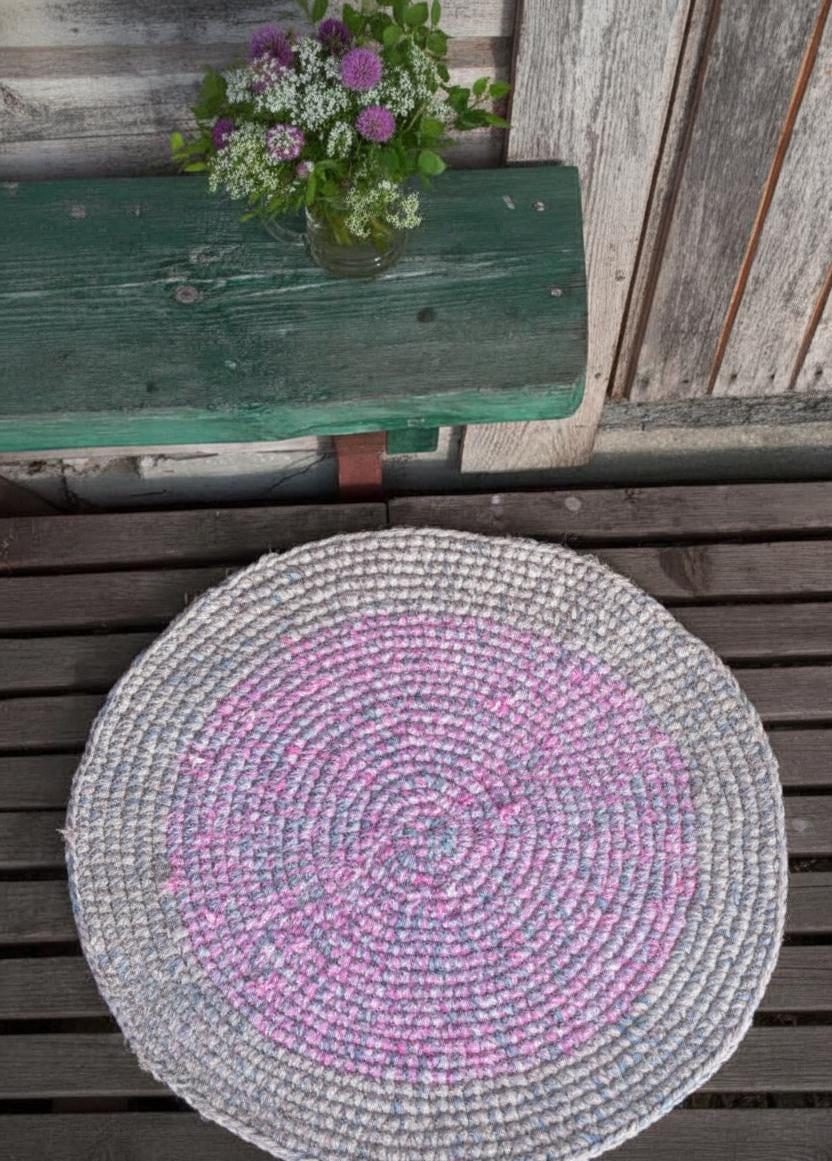 Crochet Pattern for Rag Rug With Mop Yarn (digital PDF) - Etsy
