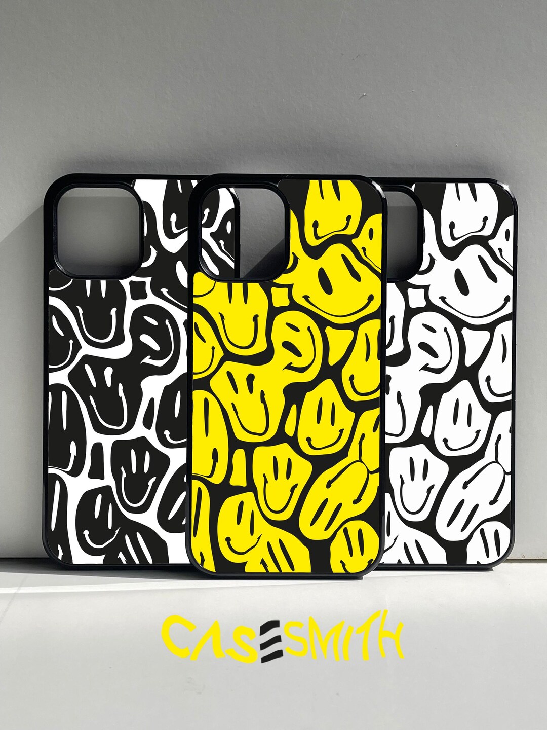 Wavy Retro Smiley Face iPhone Case - Etsy