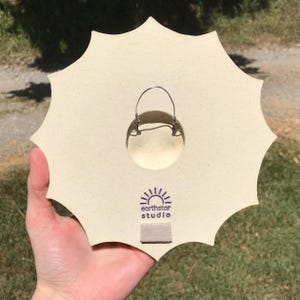 7.5 Ceramic Sun Face, Handmade Clay Wall Art, Pottery Decor, Yellow ...