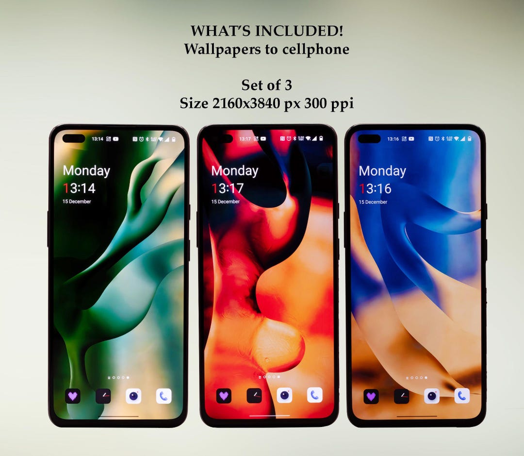 Abstract Mobile Phone Wallpaper, Set of 3 (digital Download ) - Etsy