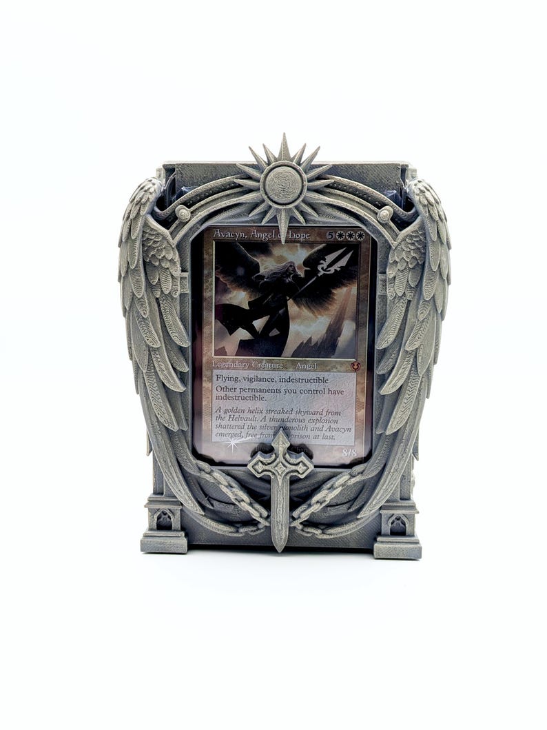 MTG Angel Deck Box & Card Frame - TCG Card Storage, Commander Display ...