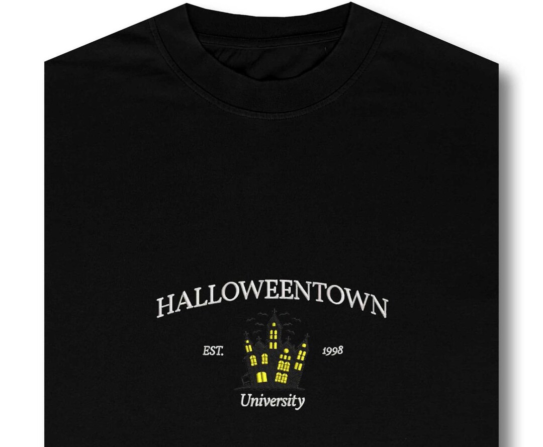 Halloweentown Embroidered Sweater - Etsy