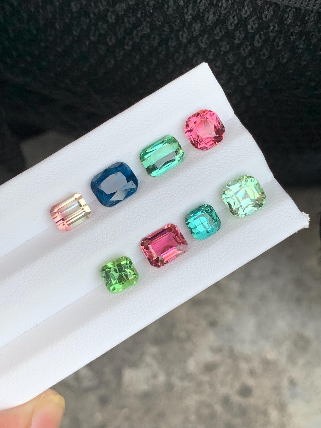 11.90 Carat Mixed Color Tourmaline Lot – Natural Faceted Tourmalines ...