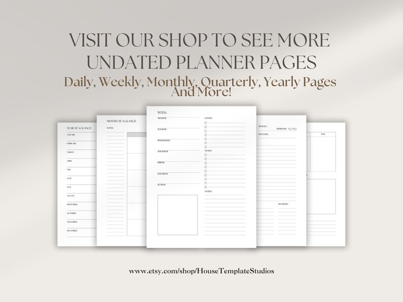 Project Planner Template: Editable Canva Design - Printable PDF - Etsy