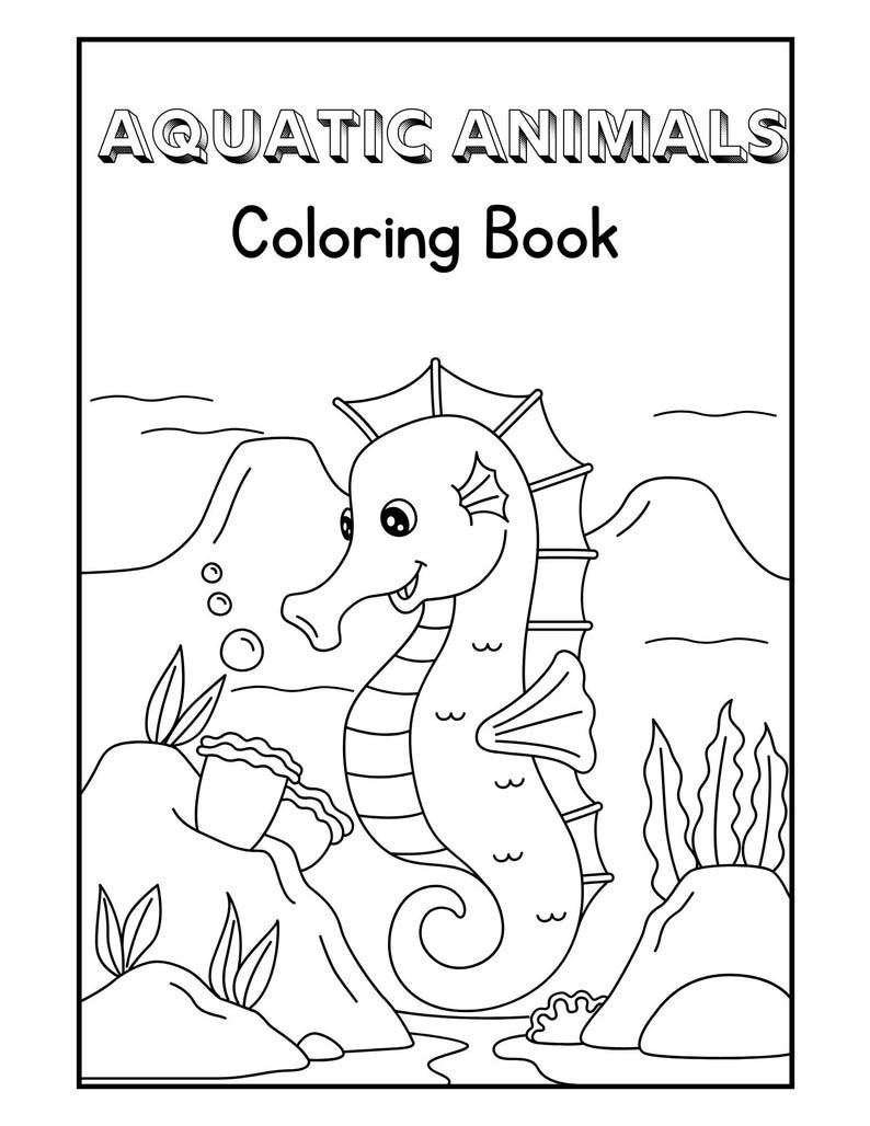Dinosaur & Ocean Animals Coloring Book Bundle (digital Download) - Etsy