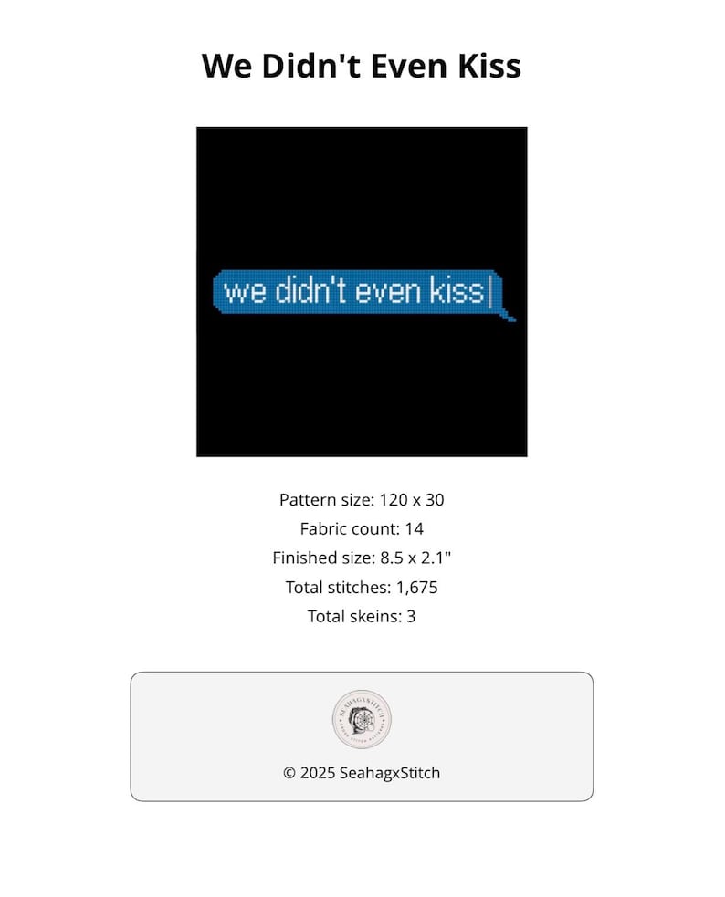 Heated Rivalry Text Cross Stitch Pattern | Shane Hollander | Quote (PDF ...