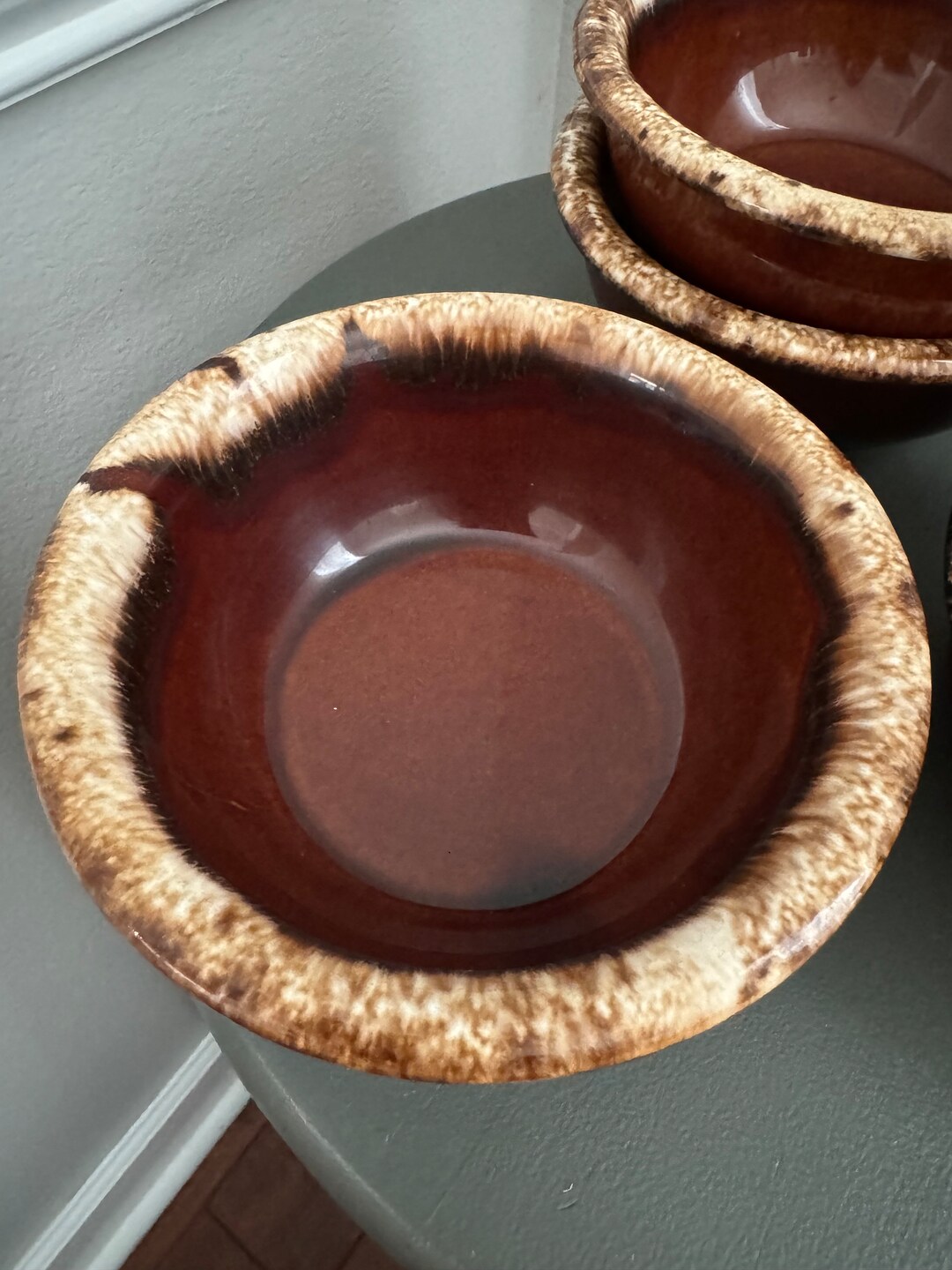 Hull Pottery Small Bowls Set: Brown Multicolor Decor, Set of 4 - Etsy