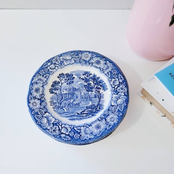 Liberty Blue Historical Colonial Scenes - Etsy