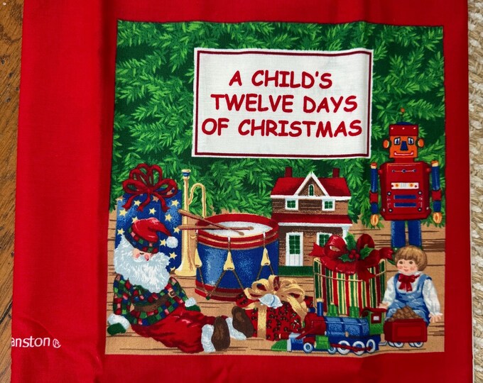 Child Cloth Book Pattern A Childs Twelve Days of Christmas Soft Book ...