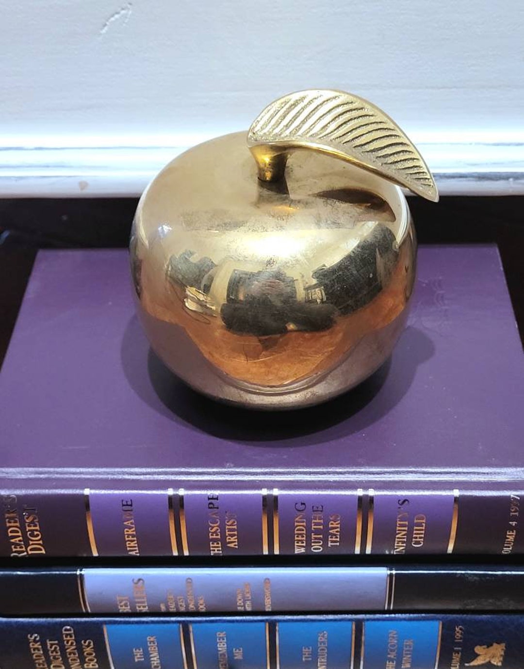Brass Paperweight Vintage Paperweight Brass Apple Vintage Apple ...
