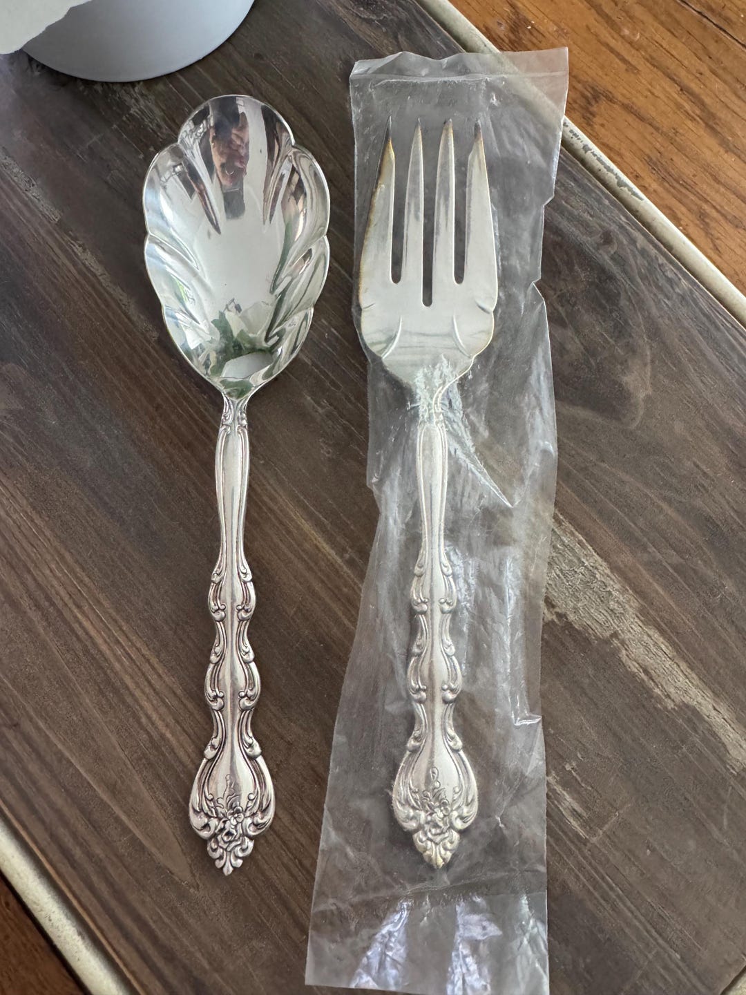 International Silver Plate Serving Spoon Vintage Shell Serving Spoon ...