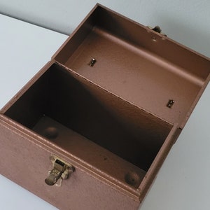 Metal File Box Metal Box Retro Metal Box Eagle Lock Co Metallic Copper ...