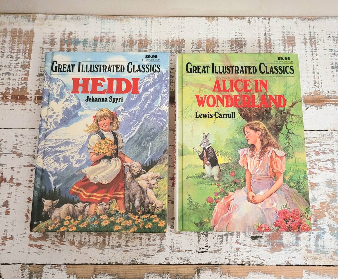 Heidi Alice in Wonderland Vintage Books Classic Literature Classic ...