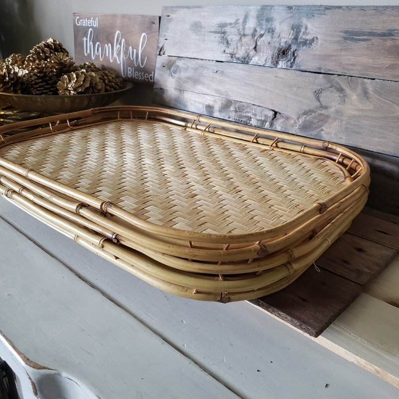 Wicker Tray - Etsy