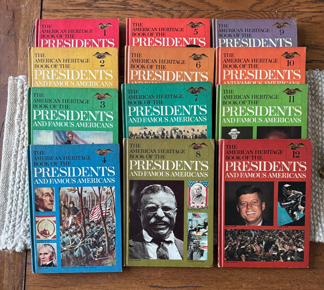 Vintage 1967 American Heritage Presidents Book Set - Etsy