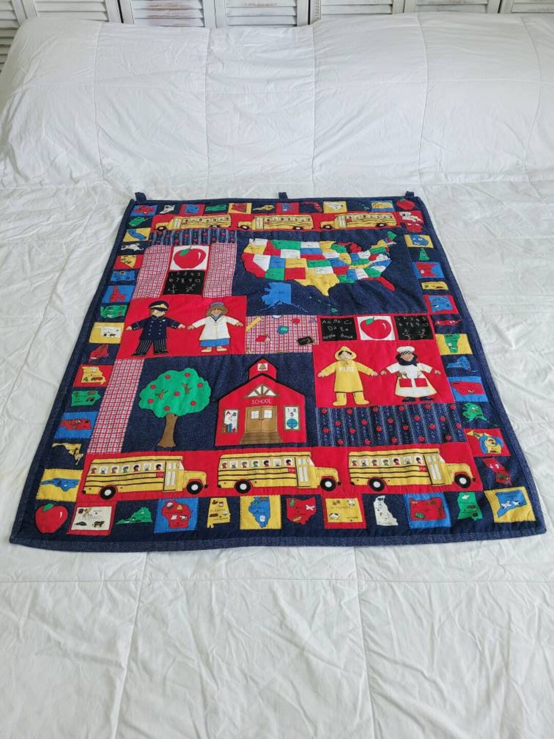 Educational Wall Quilt Classroom Wall Quilt Homeschool Wall Quilt Wall ...