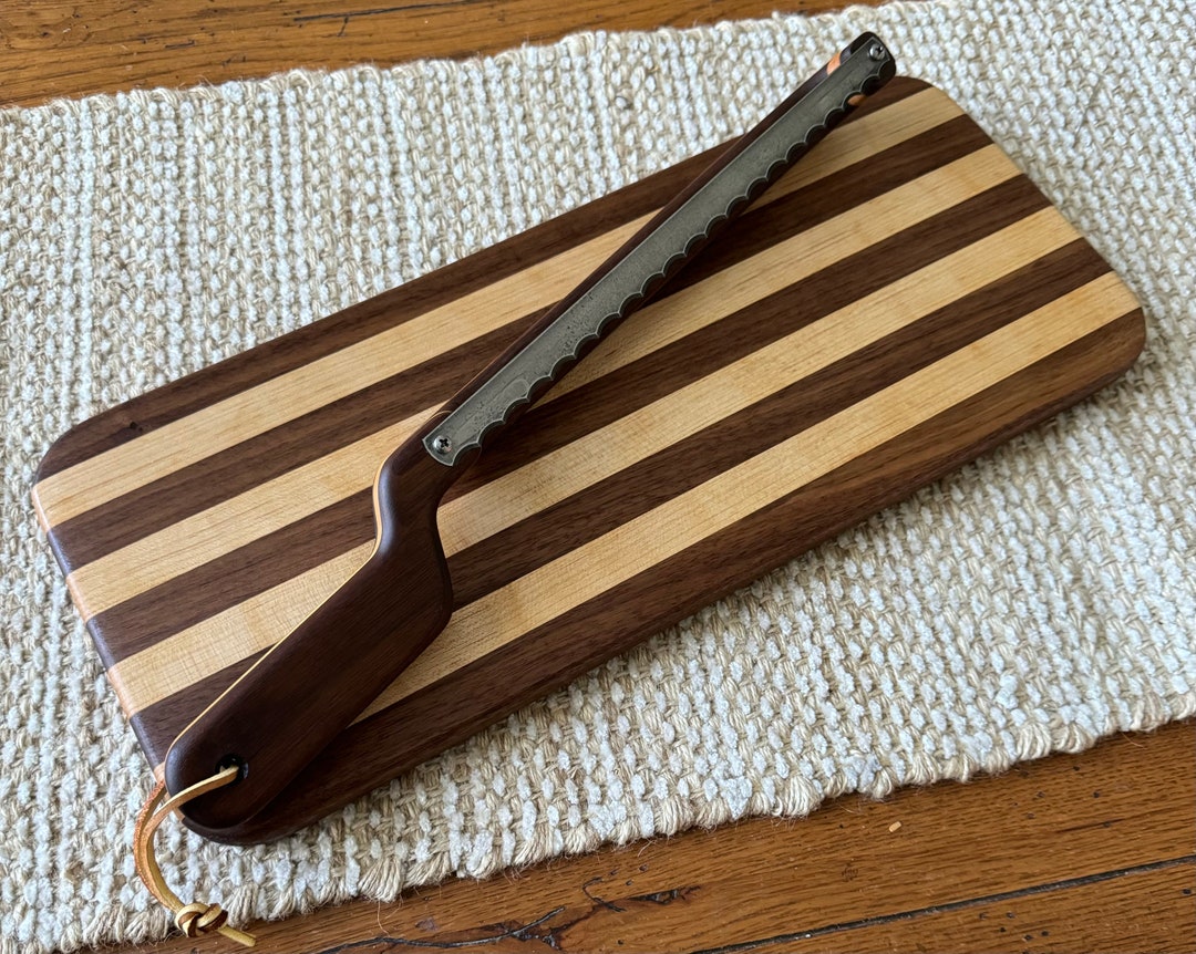 Handmade Walnut Bread Slicer Board: Food Grade Oil Finish - Etsy