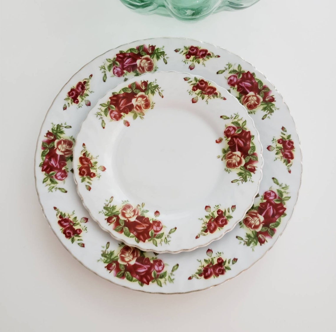 Vintage Plate 2 Piece Set Wedding Vintage Plates Vintage - Etsy