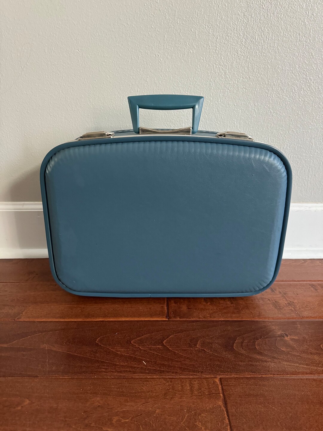 Vintage Luggage Blue Luggage Blue Suitcase Retro Luggage Vintage ...