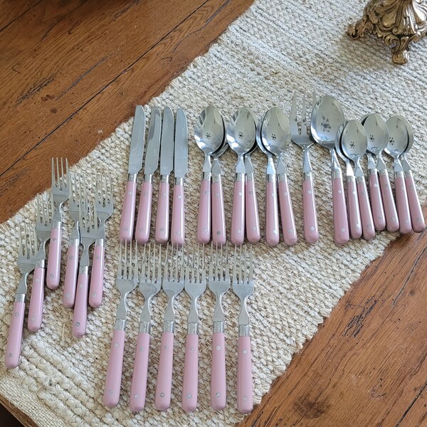 Pink Flatware - Etsy
