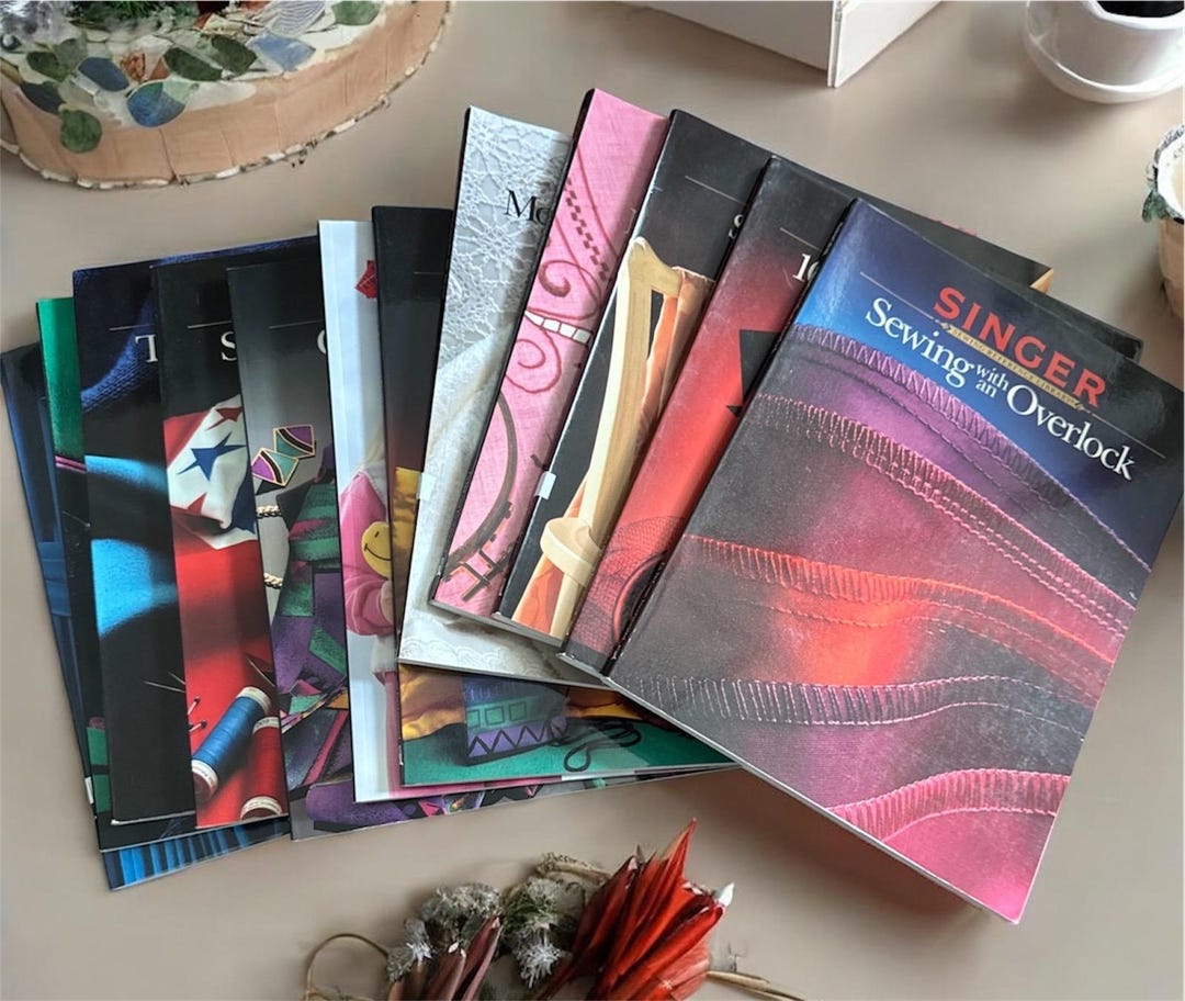 Vintage Singer Sewing Books: Set of 12 Instruction Manuals - Etsy