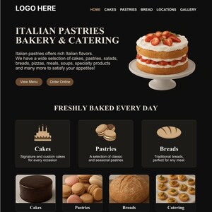 Website Template – Figma UI for Pastries, Cakes & Catering - Etsy