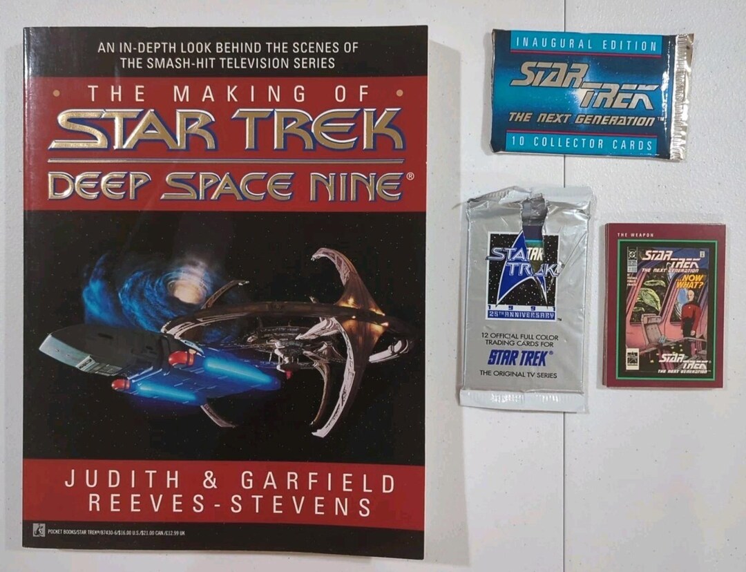 Star Trek DS9 Book & Trading Card Bundle: TNG, Original Series, Movie ...