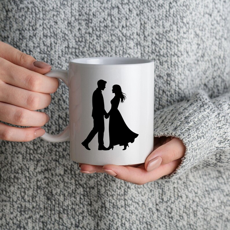 Wedding Couple SVG Bundle: Bride and Groom Clipart (digital Download ...