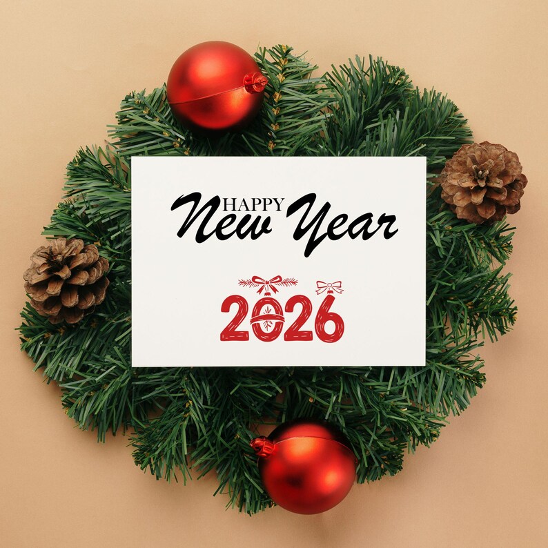 Happy New Year 2026 SVG Bundle: Cricut & Sublimation Files (digital ...