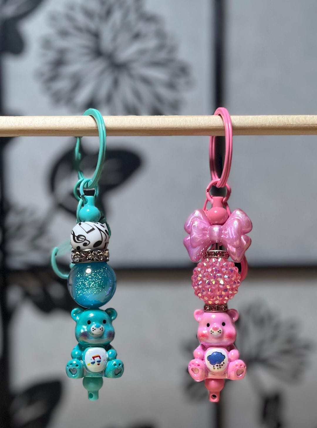 Handmade Care Bears Keychains - Etsy