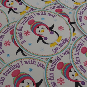 Pretty Penguin Favor/gift Tags for Girls - Etsy