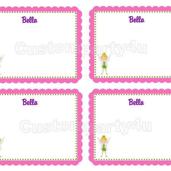 Tinkerbell Thank You - Etsy