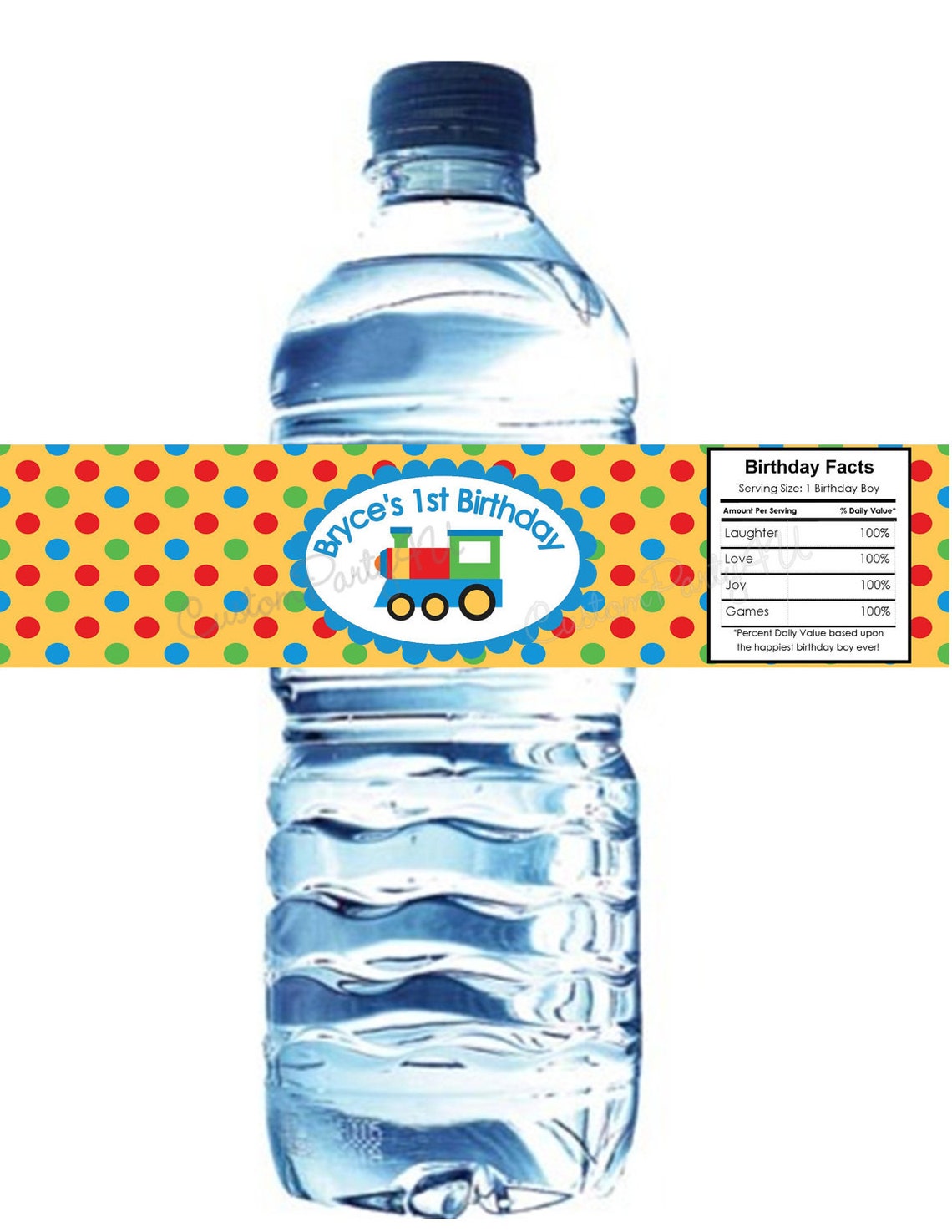 Choo Choo Train Water Bottle Labels Set of 15 Waterproof - Etsy