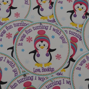 Pretty Penguin Favor/gift Tags for Girls - Etsy